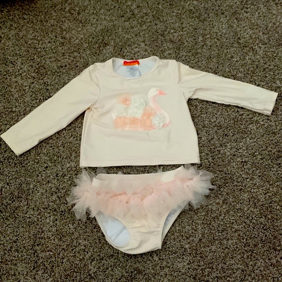 Kate Mack | Swim | Kate Mack Glitter Swan Tutu Swimsuit Set Ufp 5 24 ...